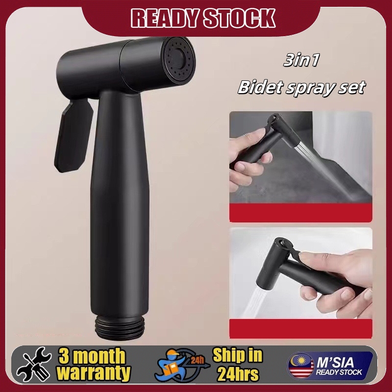 3in1 Bidet Spray Set 304 Stainless Steel Hand Held Sprayer Toilet Pipe ...