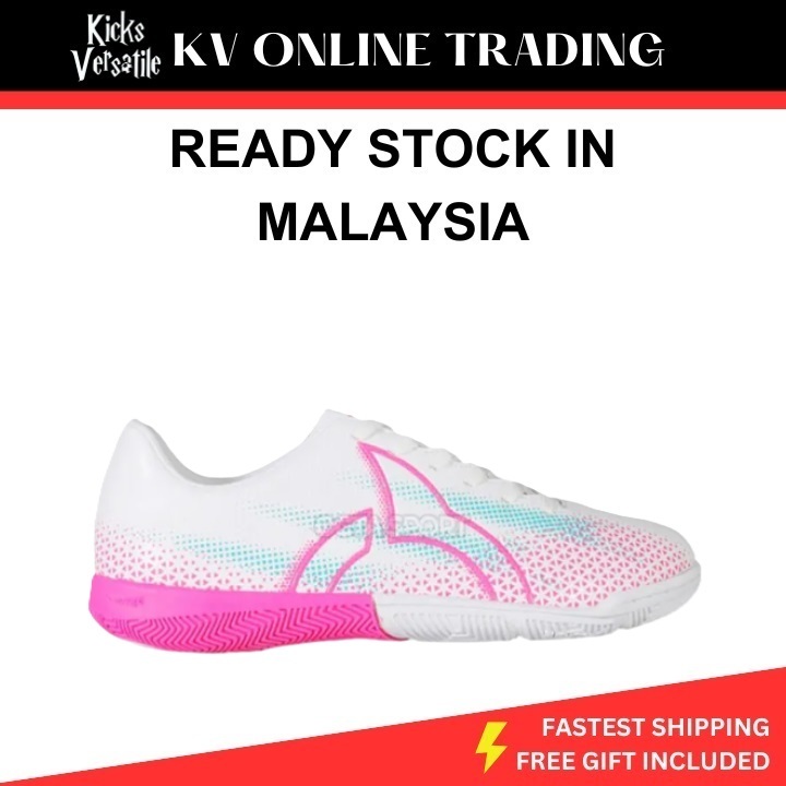 ORTUSEIGHT SIRIUS IN WHITE PINK FUTSAL SHOES INDOOR KASUT BOLA READY ...