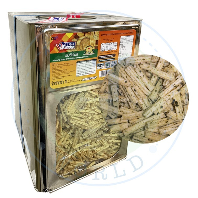 [BISKUT TIN] VFOODS VARIETY FOOD MUNJUNG NORI SEAWEED CORN SNACK 3KG ...