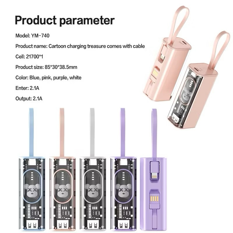 Mini Capsule PowerBank 20000mAh with Cable Type-C / iP Mini Emergency ...
