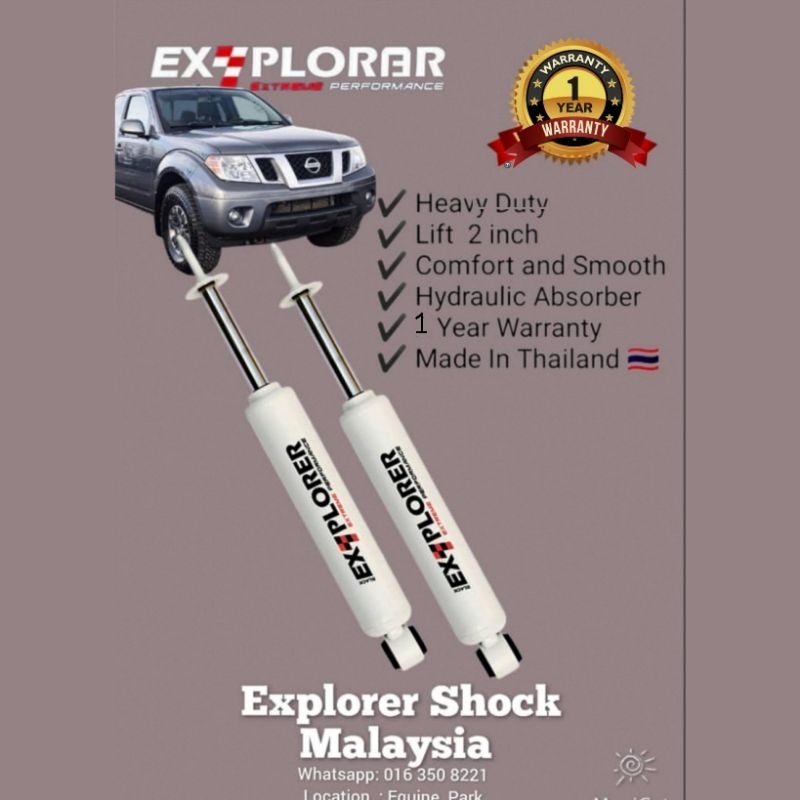 Explorer Shock Absorber, Nissan Navara D40 (Front 2 pcs ) | Shopee Malaysia