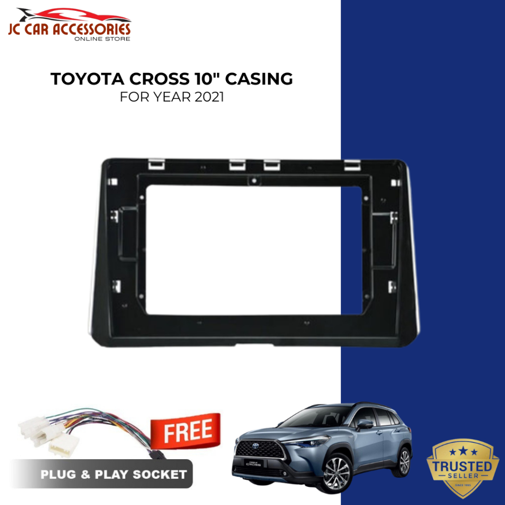Toyota Corolla Cross 2021 Android Player Casing 10" inch with Socket ...