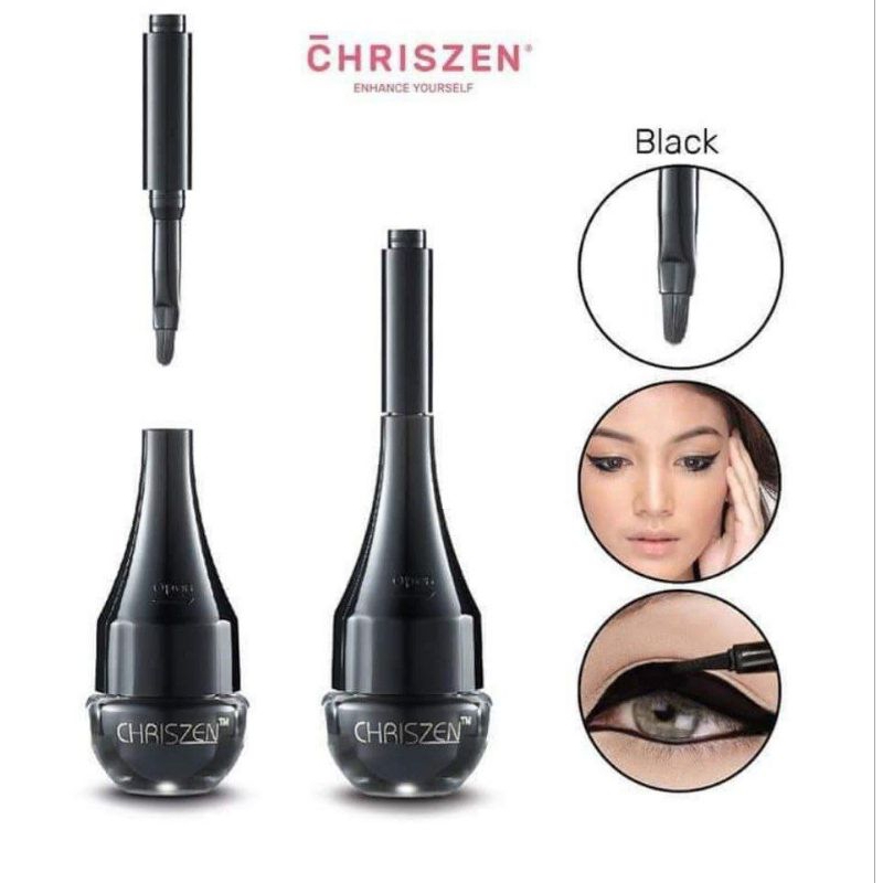 CHRISZEN EYELINER GEL HITAM | Shopee Malaysia