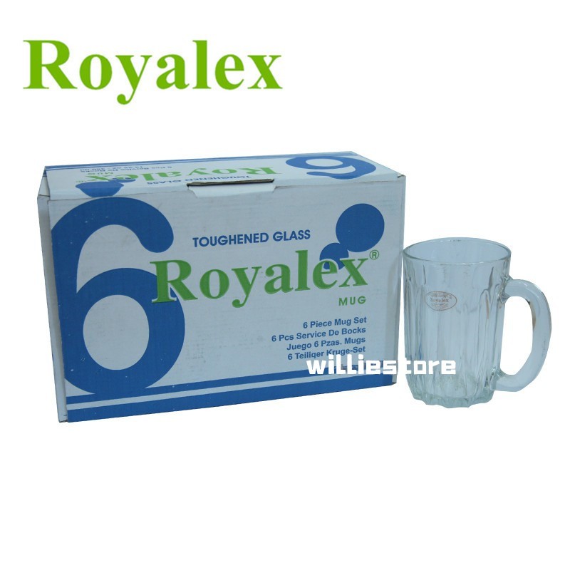 FM300(270ml) / FM360(350ml) Royalex Glass Mug/Gelas Kaca Mamak Teh ...