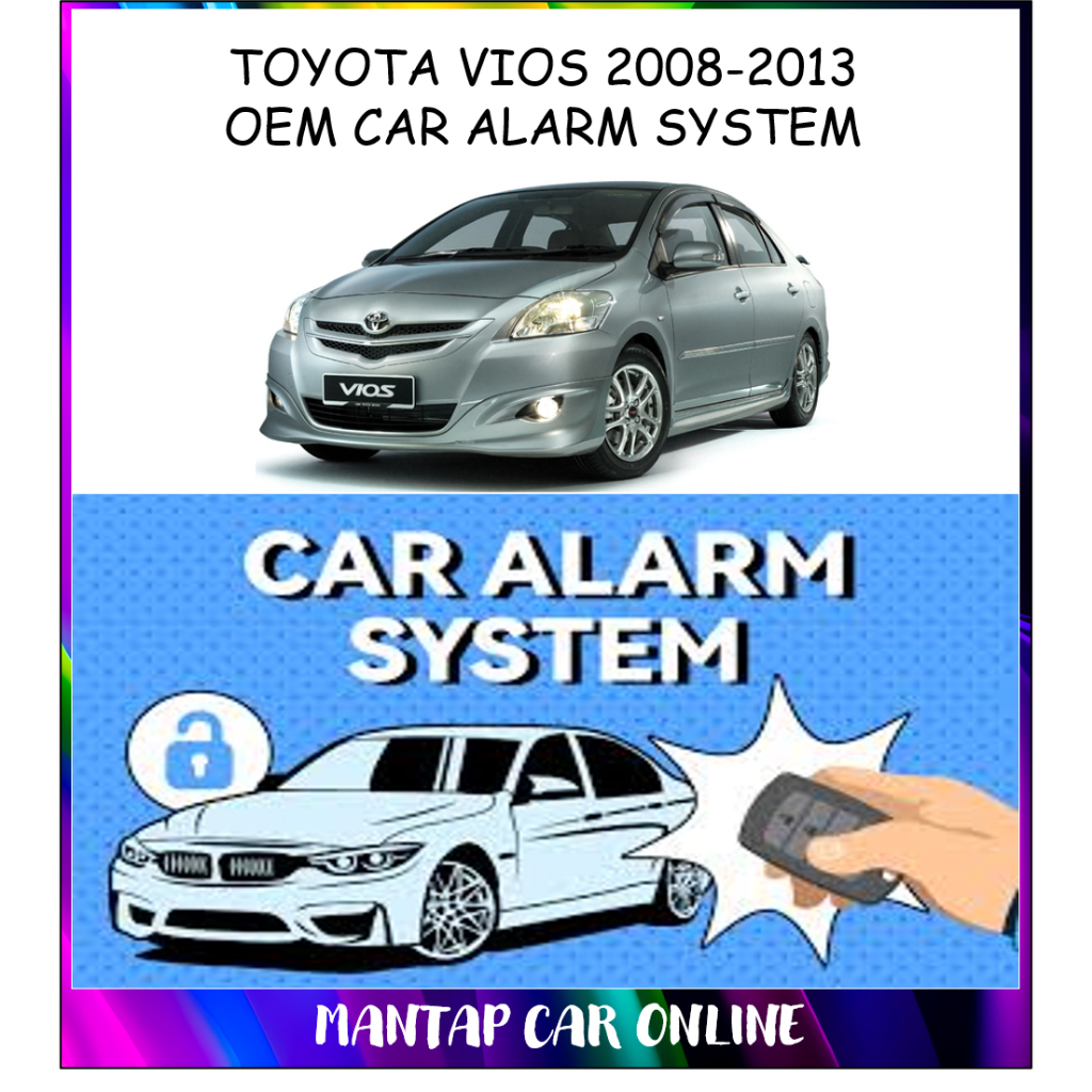 TOYOTA VIOS 2008-2013 OEM PLUG & PLAY CAR ALARM SYSTEM | Shopee Malaysia