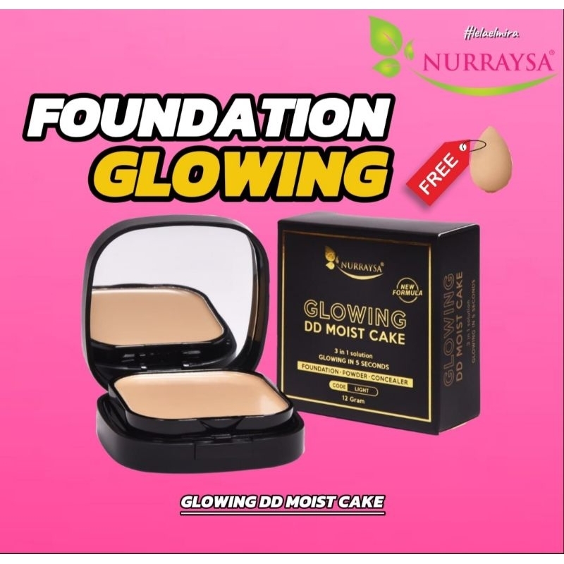 NURRAYSA GLOWING DD MOIST CAKE 3 IN 1 foundation,concealer,powder (Exp Oct 2025) | Shopee Malaysia