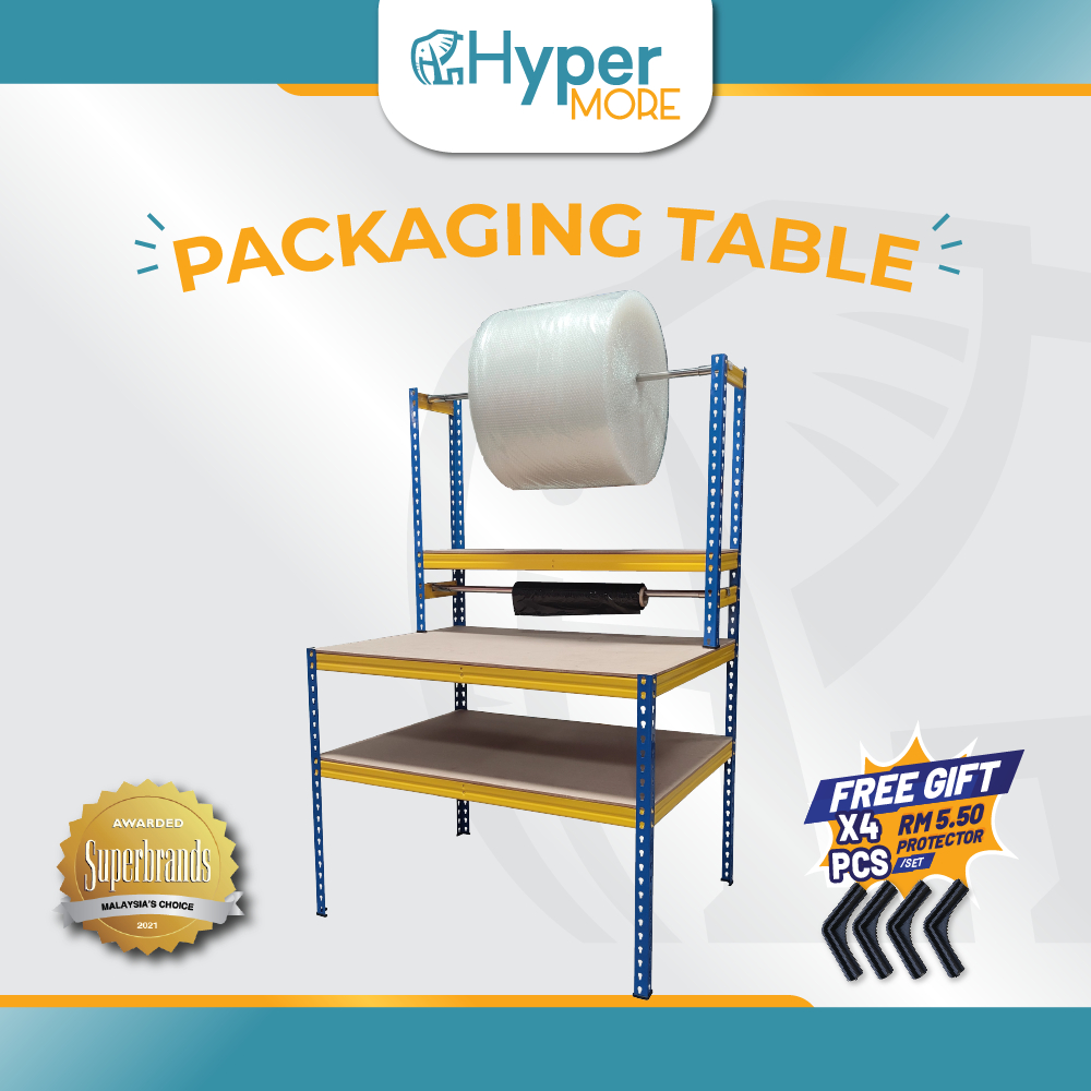 HYPERMORE Heavy Duty Packaging Table Online Seller Packing Table ...