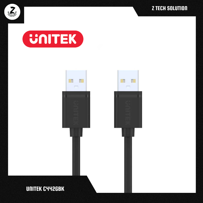 UNITEK C442GBK USB 2.0 to USB-A PC Data Cable ( 1.5M ) | Shopee Malaysia