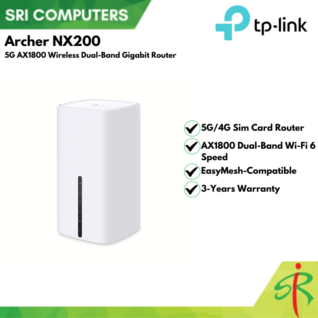 TP-LINK ARCHER NX200 5G AX1800 Wireless Dual-Band Gigabit Router [3-YEARS WARRANTY] | Shopee ...