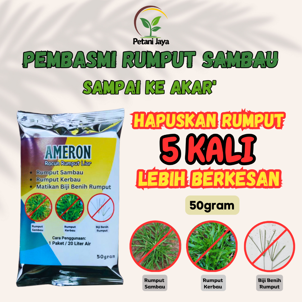 Ameron 50g Racun Rumput Paling Berkesan Sambau Degil Darat Cepat Mati ...