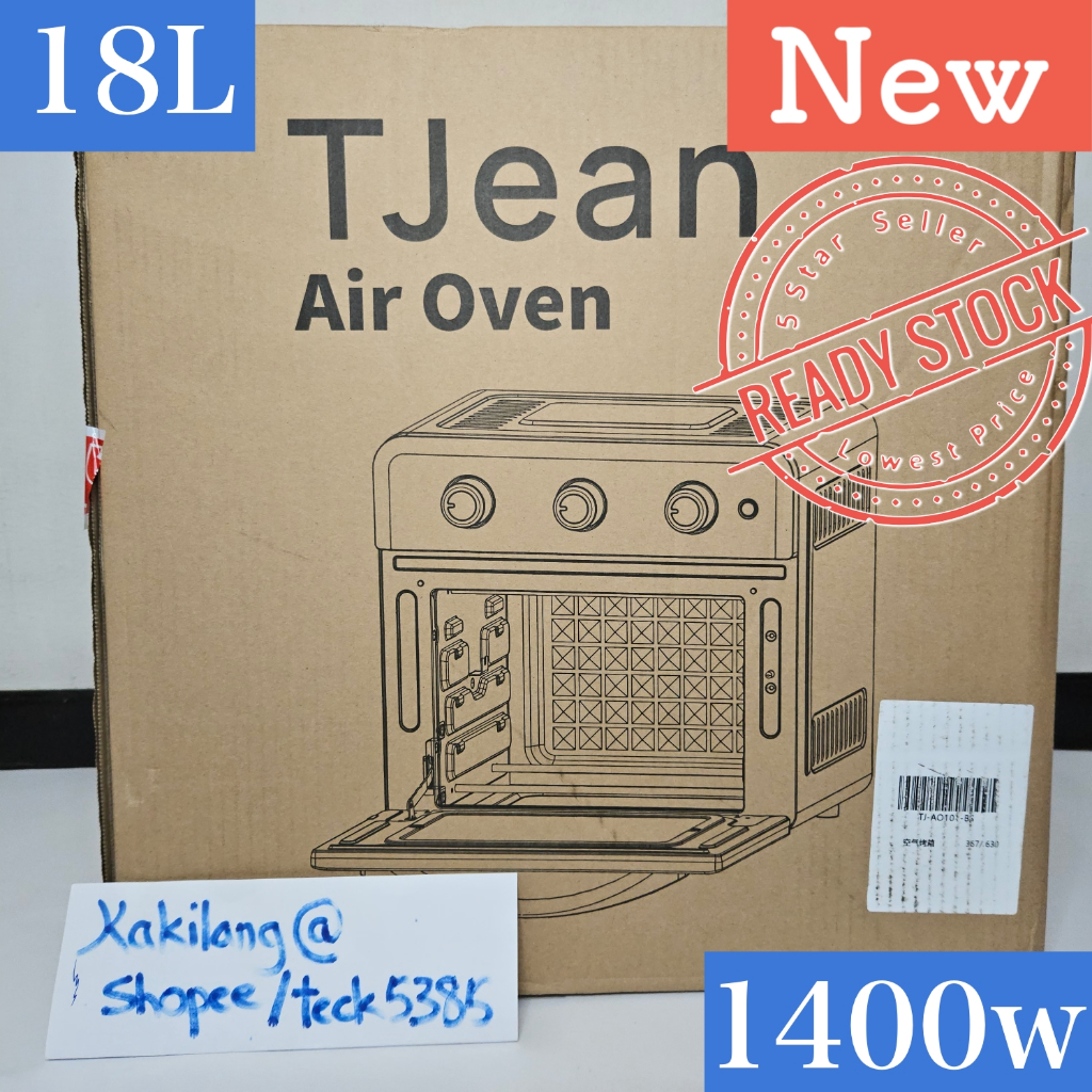 TJean Multifunctional Oil-Free Frying Air Oven (18L) | Shopee Malaysia
