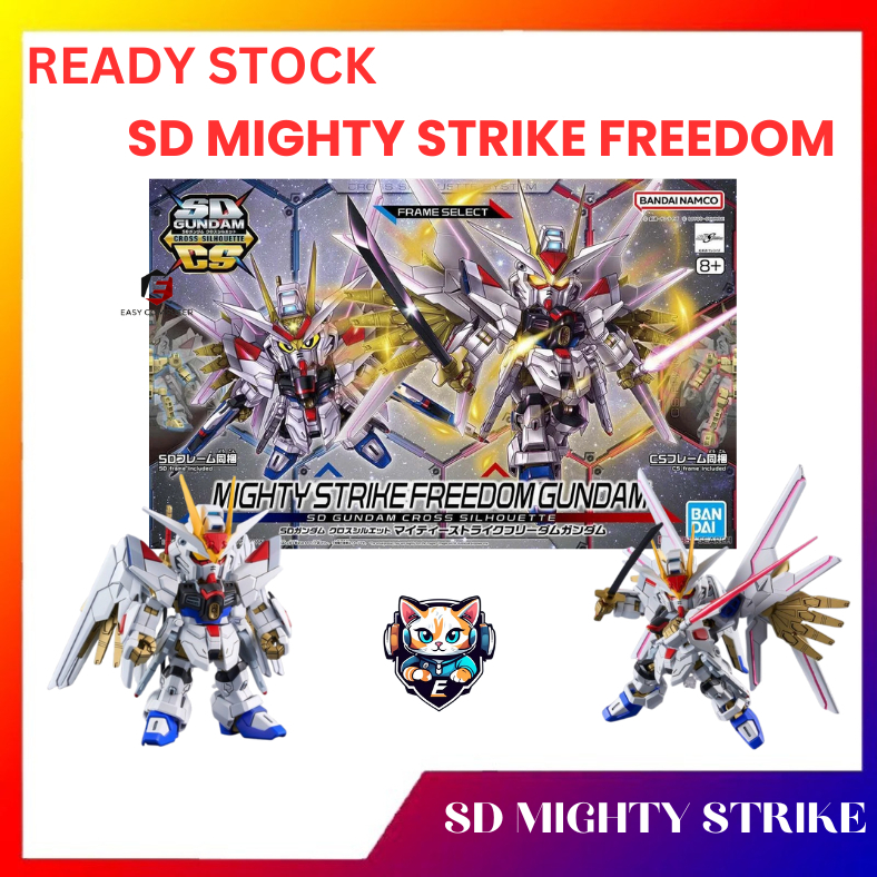 Bandai SDCS SD Cross Silhouette Mighty Strike Freedom Gundam SD Strike Freedom SDCS Mighty ...