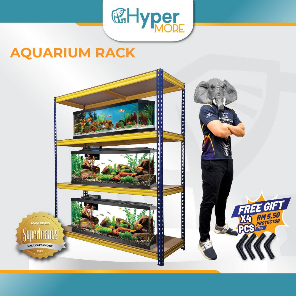 HYPERMORE Aquarium Rack Boltless Rack Shelf Rack Storage Rack Betta ...