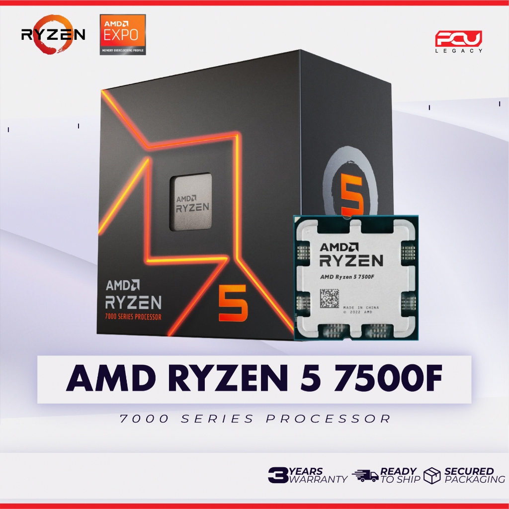 AMD RYZEN 5 7500F AM5 PROCESSOR (3 Years Warranty) | Shopee Malaysia