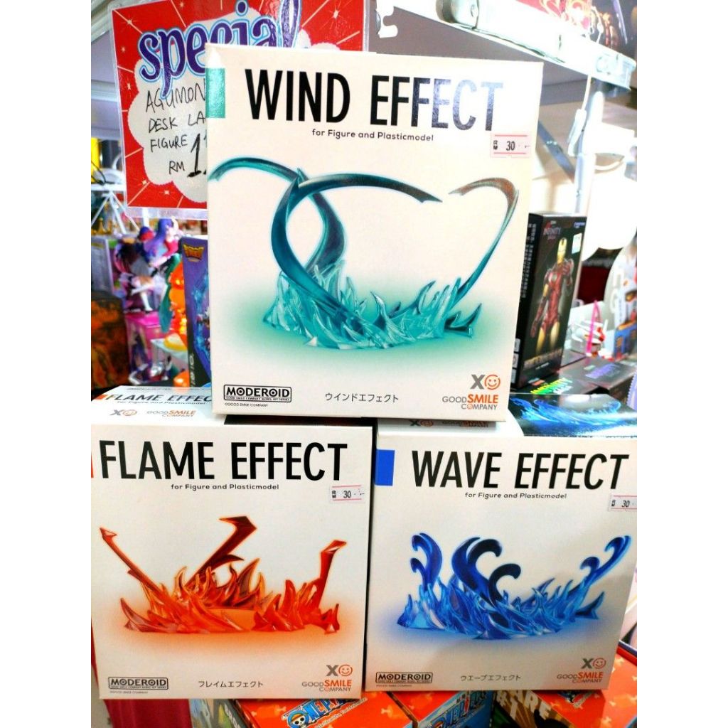 (Used & Assembled) Good Smile Company Moderoid Effects (Flame/Water ...