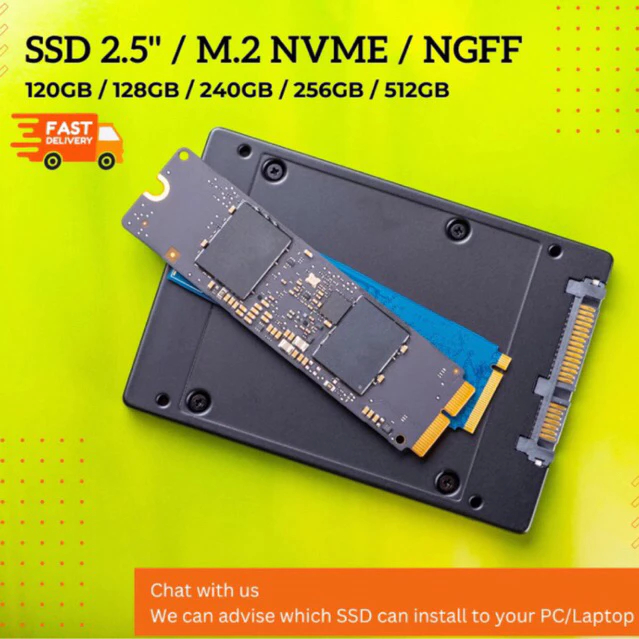 [Local Stock] Used SSD 2.5" /M.2 NVME / NGFF Desktop Laptop Internal Solid State Drive | Shopee ...