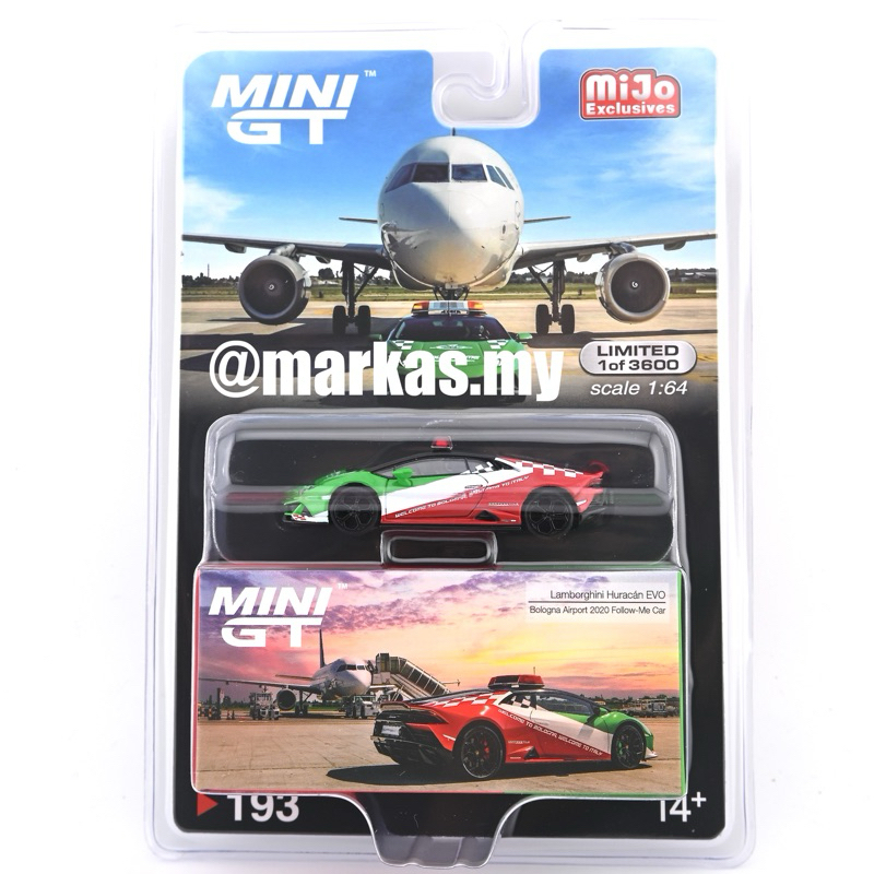 (STANDARD/BLISTER) MINI GT 1/64 #193 LAMBORGHINI HURACAN EVO BOLOGNA ...