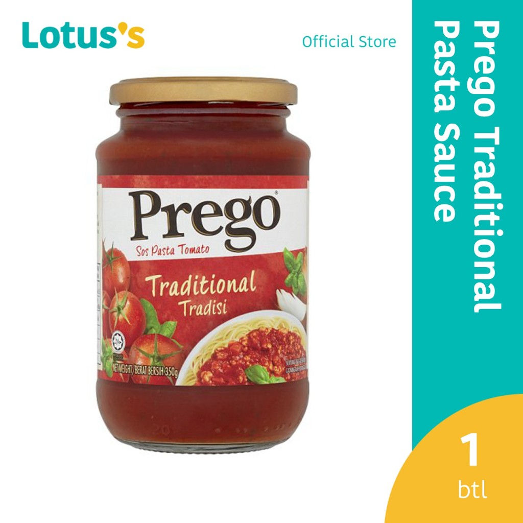 Prego Pasta Sauce Carbonara Mushroom / Traditional / Mushroom 350g (bottle) | Shopee Malaysia