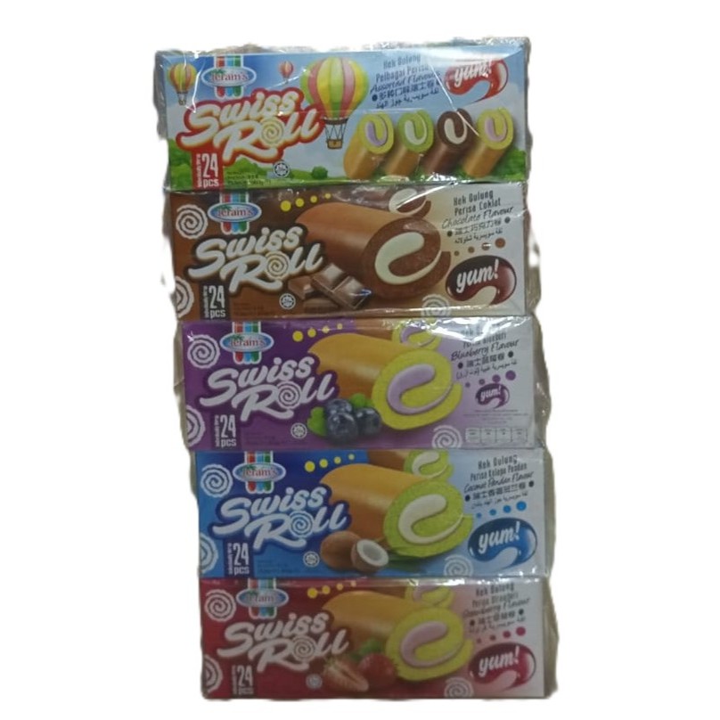 Jeram Kek Gulung/ Swiss Roll 18gx24s/pack | Shopee Malaysia