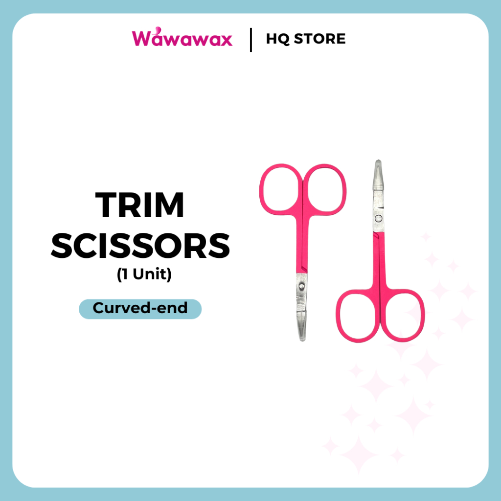 WAWAWAX Trimming Scissors for Pre-Waxing - Curved-end and Stainless ...