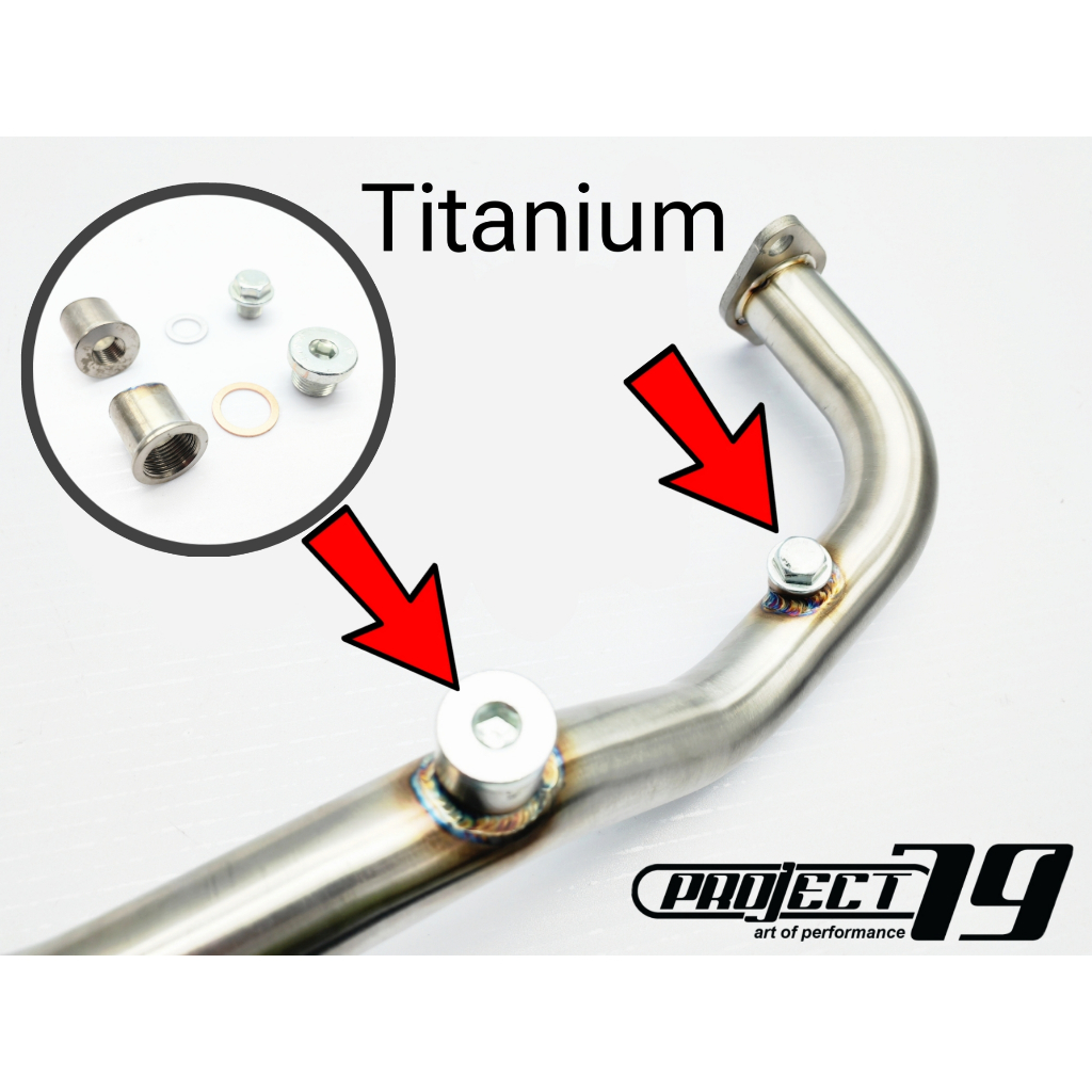 TITANIUM Exhaust Oxygen O2 Sensor Adapter Universal Manifold Dyno ...