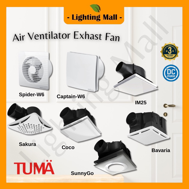TUMA/RED LABEL DC MOTOR VENTILATION EXHAUST FAN High Quality ( SAKURA ...
