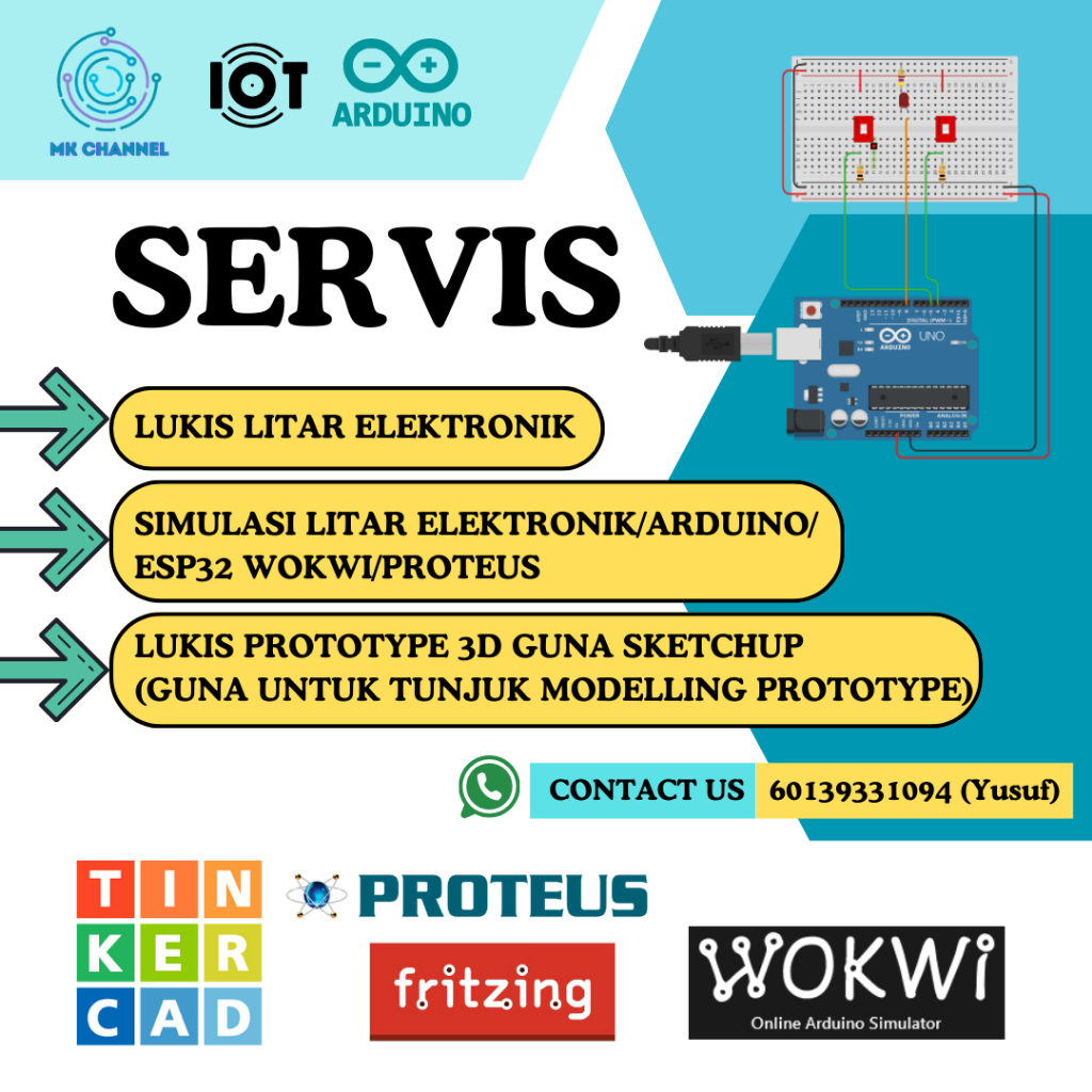 🔥FYP, Lukis Litar Arduino, Simulasi Arduino IOT, Mini Projek Service, 3D modelling🔥 | Shopee ...