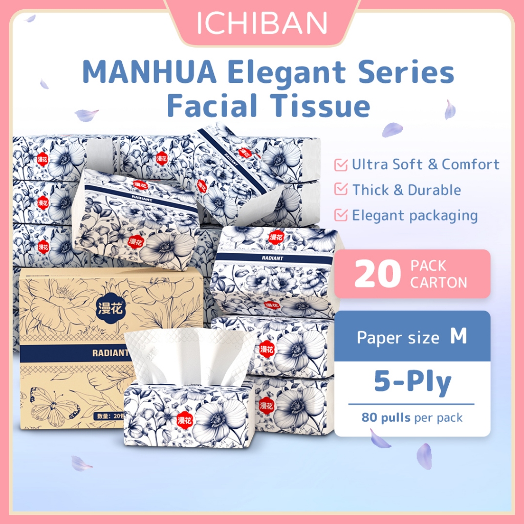 [x20pc] MANHUA Facial Tissue Tisu Paper Muka Viral Doorgift Murah ...