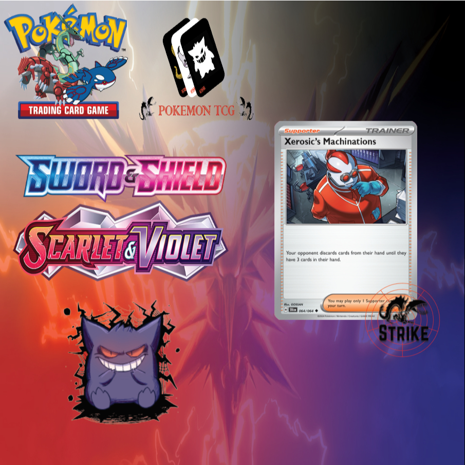 Pokemon Trainer Card - Xerosic's Machinations 064/064 Shrouded Fable ...