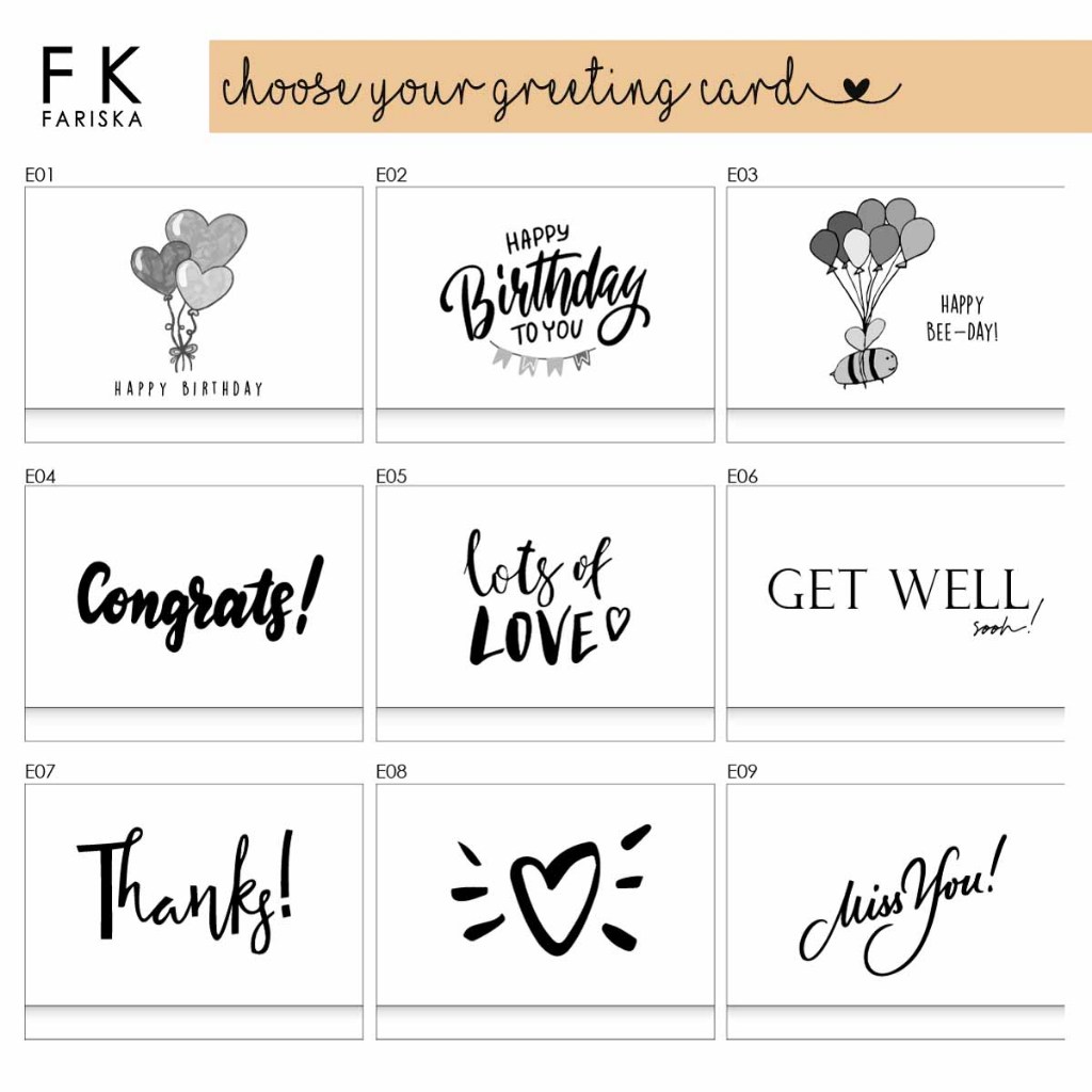 FARISKA | Beauty Gift Box Personalised Wish Card | Surprise Anniversary ...