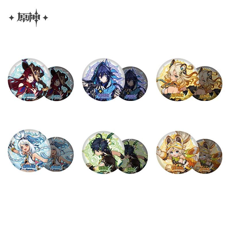 【Genshin Impact】 Natlan - Tinplate Badge Splash Art Xilonen Chasca ...