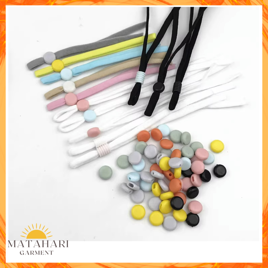 10pair FACE MASK STOPPER SILICON, ADJUSTABLE BUCKLE FOR ELASTIC CORD ...