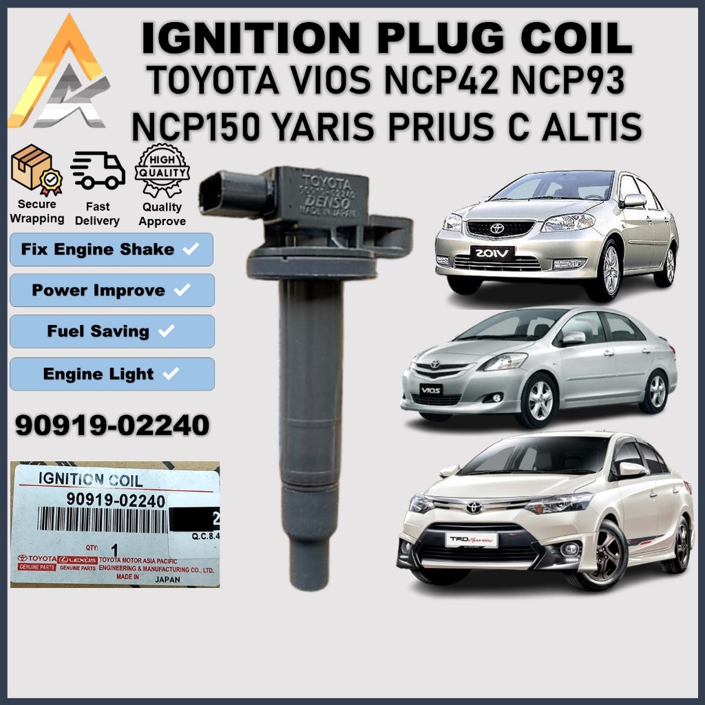 ORIGINAL TOYOTA VIOS NCP42 NCP93 NCP150 YAIRS PRIUS C ALTIS Denso ...