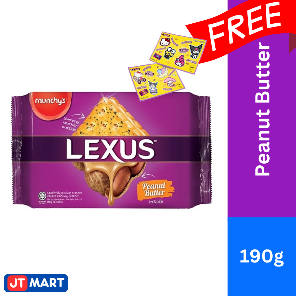 [LIMITED EDITION] Sanrio X Munchy's LEXUS Sandwich Biscuit - Peanut ...