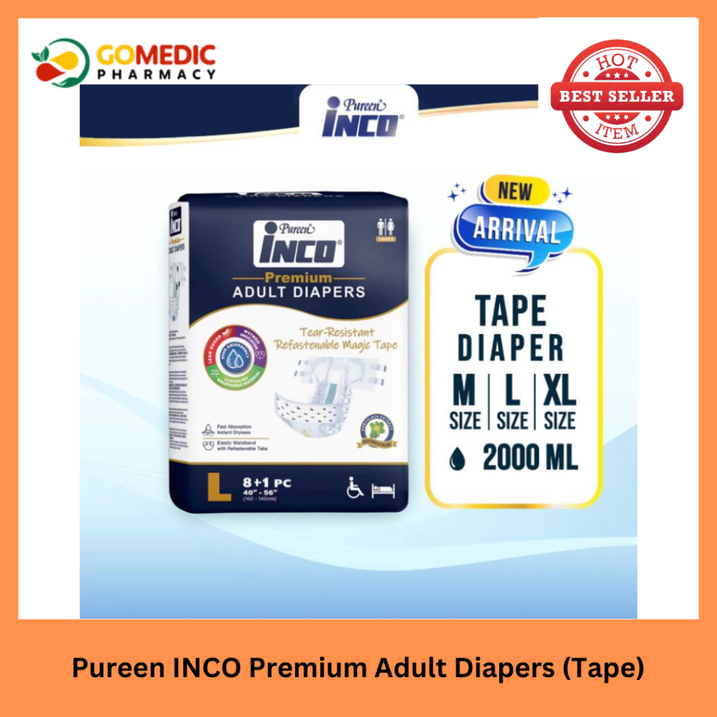 Pureen INCO Premium Adult Diapers (Tape) | Shopee Malaysia