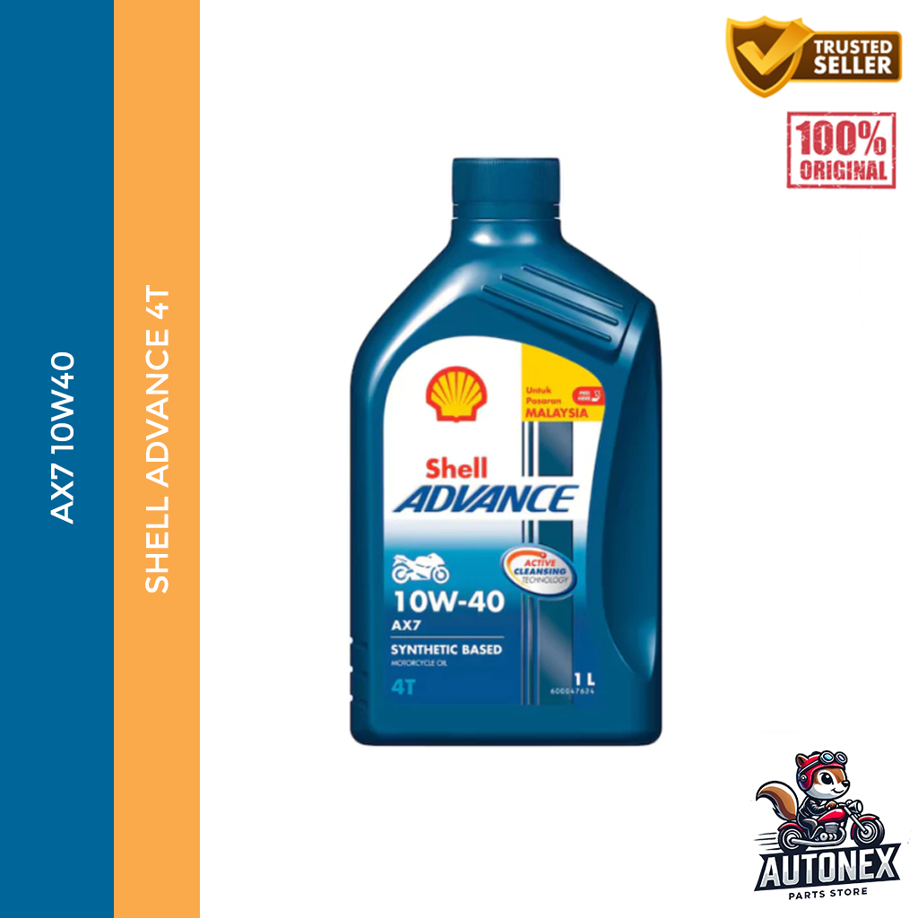 MINYAK HITAM SHELL ADVANCE 4T AX7 10W40 (100% Original) | Shopee Malaysia