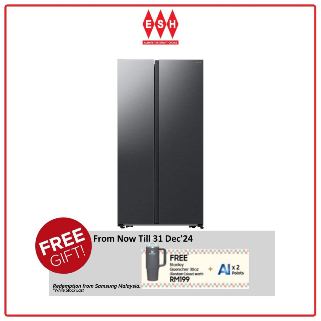 Samsung RS57DG4000B4ME 583L Refrigerator SBS with Smart Things AI ...