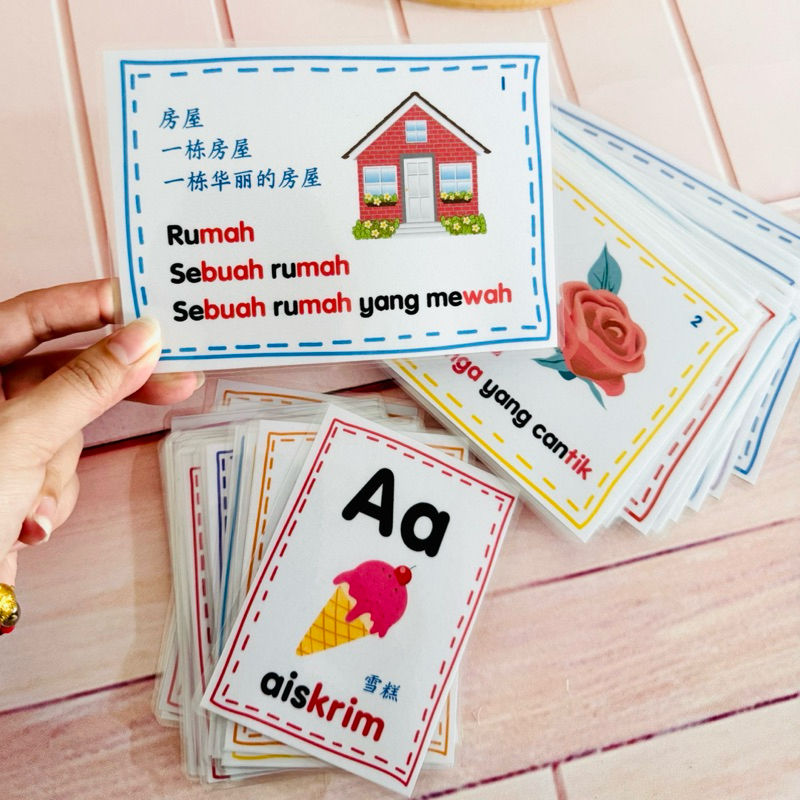 148 BM Kad Bacaan•马来文阅读识字卡】 Bahasa Malaysia｜马来文识字｜早教学习安静书 | Montessori ...
