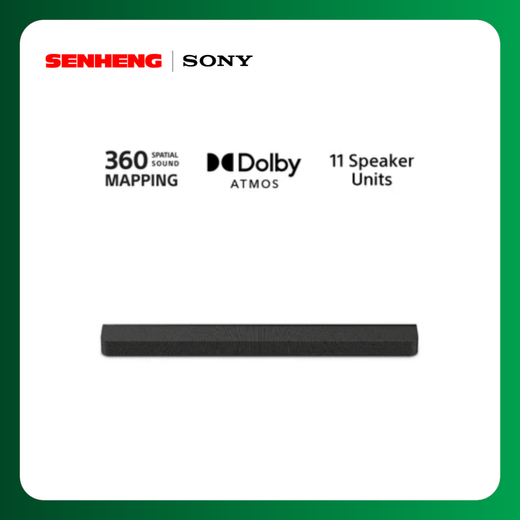 Sony BRAVIA Theatre Bar 9 Flagship Single Soundbar 360 Spatial Sound ...