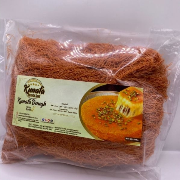 Chocolate Kunafa Dough - Fresh Kunafa Dough - Coklat Kunafa Dough - Doh ...