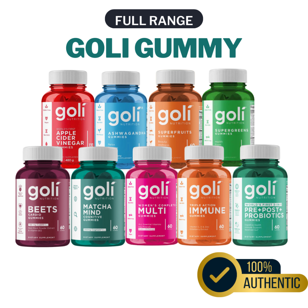 GOLI Gummy Apple Cider Vinegar | Ashwagandha | SuperFruits | Goli Women ...