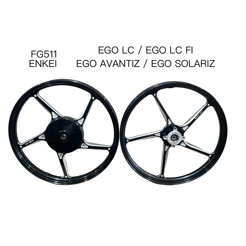 ENKEI FG511 EGO LC AVANTIZ EGO SOLARIZ EGO LC FI FUEL INJECTION 511 CNC SPORT RIM ENKEI GEAR ...
