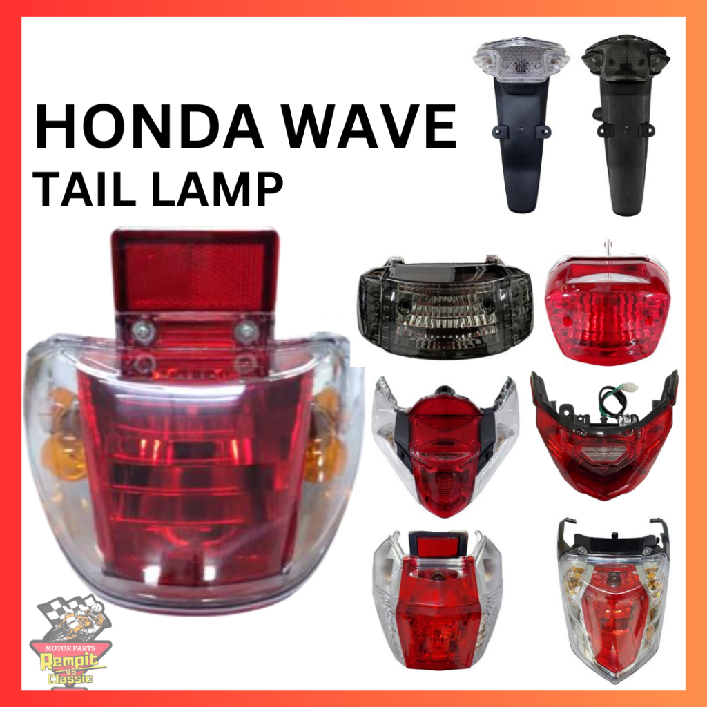 REMPIT WAVE100 WAVE125 TAIL LAMP Lampu Belakang Siap Mentol Socket ...