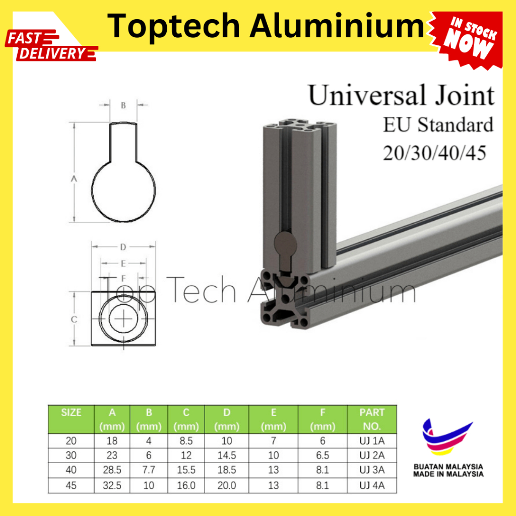 [Ready Stock/Fast Delivery]Universal Joint for Aluminium Profile 20/30 ...