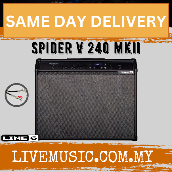 LINE 6 Spider V 240 MkII - 240 watts, 2x12" Modeling Combo Amp with ...