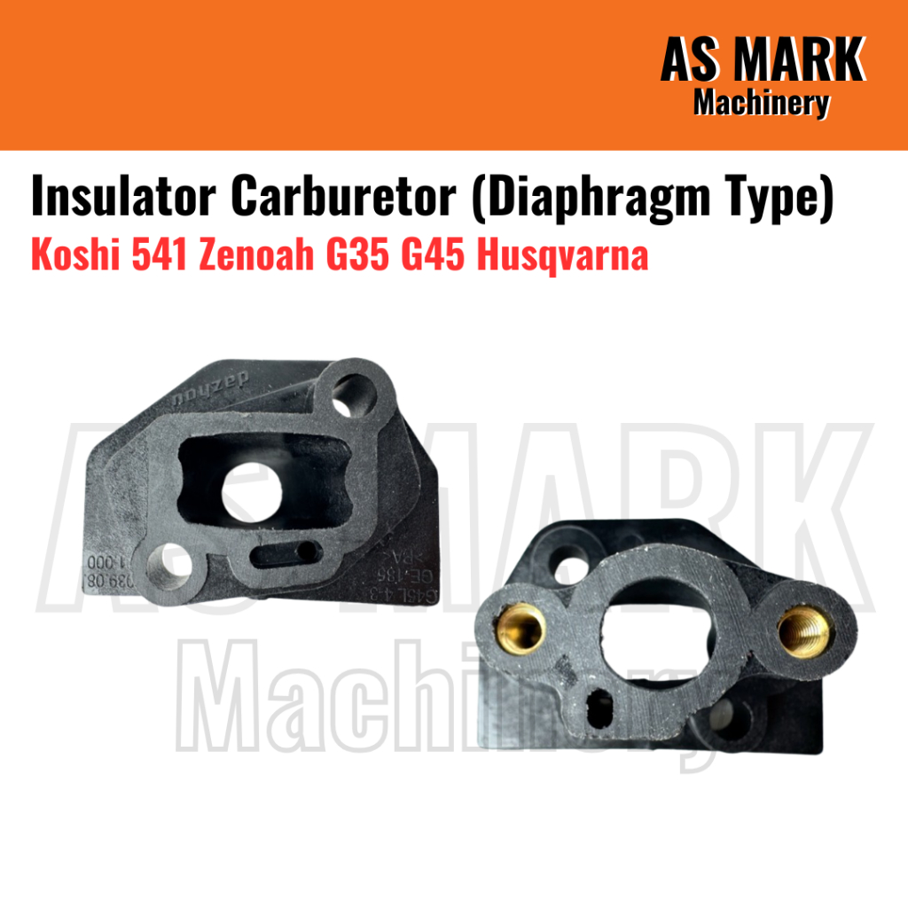 Diaphragm type G45 Insulator Carburetor Tapak Koshi 541 Zenoah G35 HUSQVARNA Brush Cutter Mesin ...