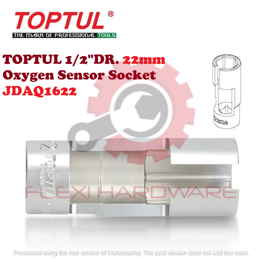 TOPTUL 22mm x 1/2"DR. Oxygen Sensor Socket JDAQ1622 | Shopee Malaysia