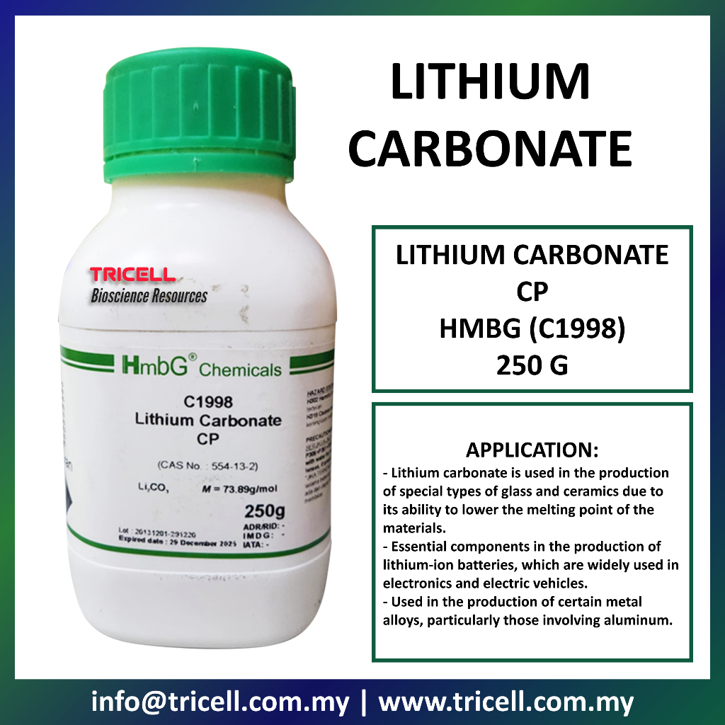 Lithium Carbonate, HMBG, 250g | Shopee Malaysia