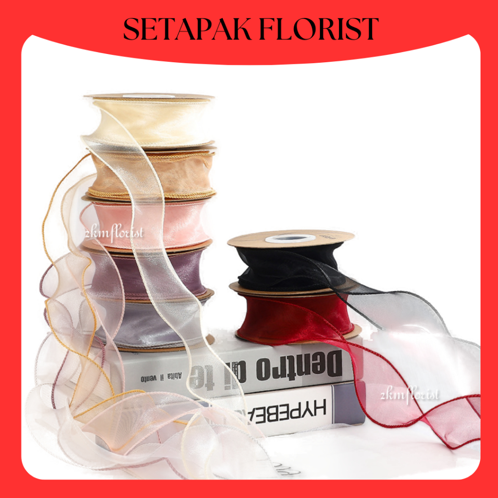 4CM FISH TAIL Ribbon Reben Riben Gift Satin Organza Mermaid Flower ...
