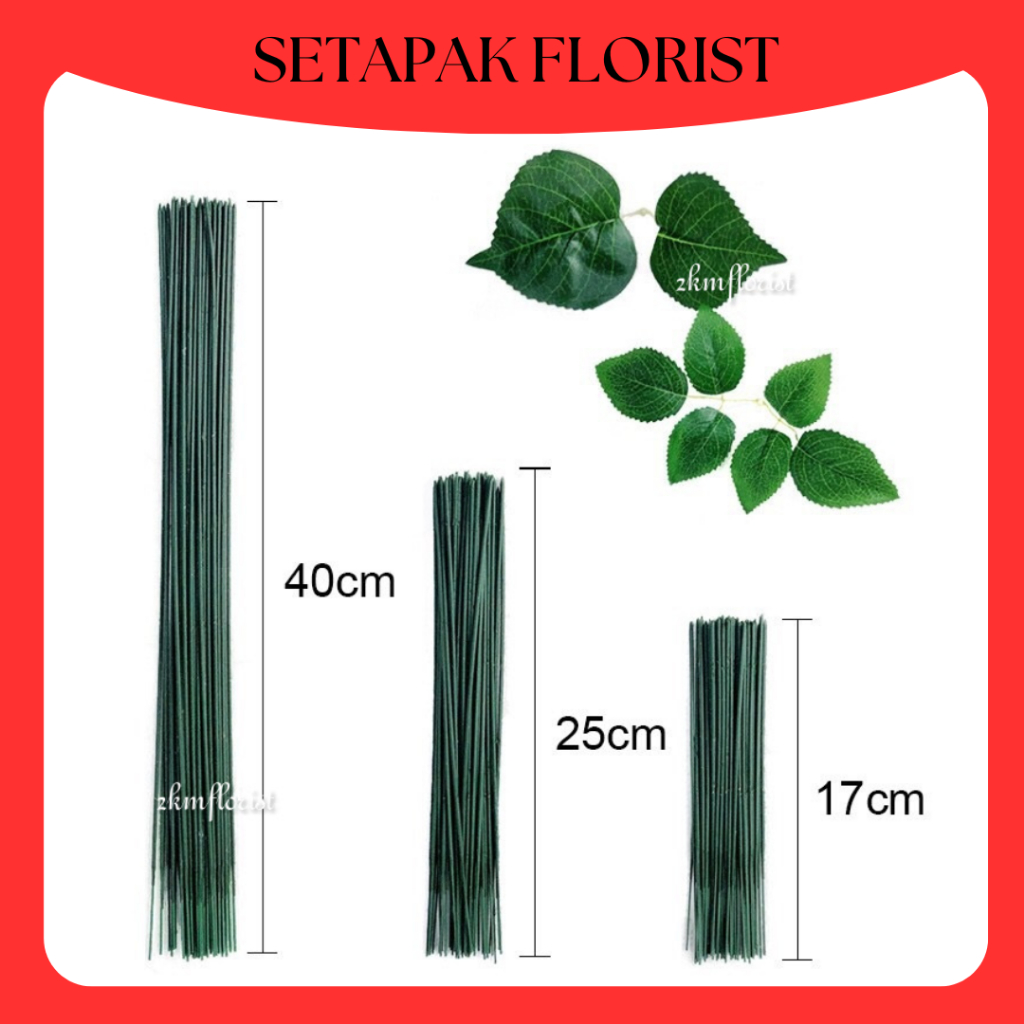 (50PCS) FLOWER STICK Soap Artificial Iron Home Decor Tangkai Bunga ...